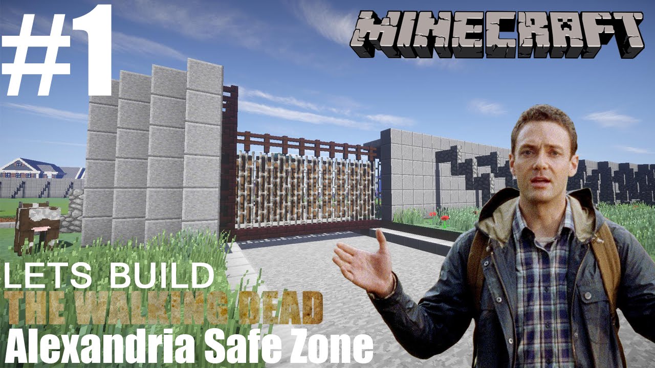 Minecraft | Lets Build The Walking Dead | Alexandria Safe Zone | Main ...
