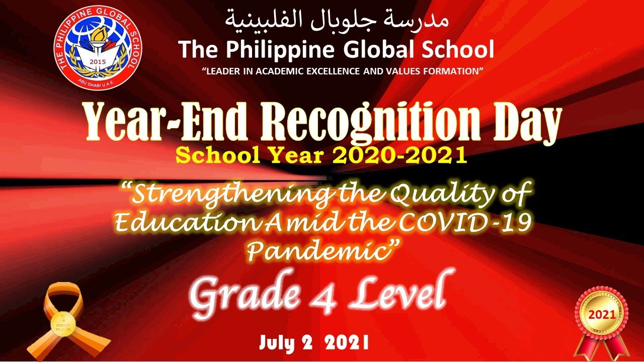 GRADE 4 RECOGNITION CEREMONY - YouTube