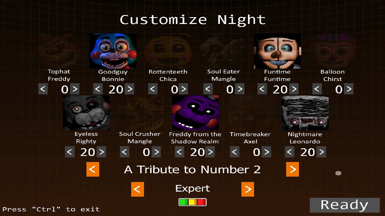 FNaF Ultimate Edition 3 - ''A Tribute to Number 2'' Expert Mode ...