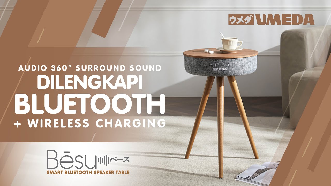 Meja Minimalis Serbaguna / Multifungsi Dilengkapi Bluetooth Speaker dan ...