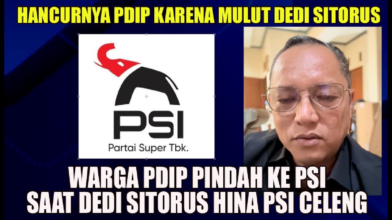 DEDI SITORUS HINA LOGO PSI MIRIP CELENG WARGA PDIP MARAH DAN PINDAH KE ...