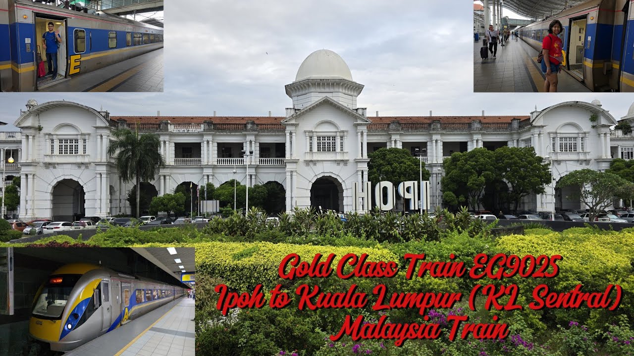 KTMB Train from Ipoh to Kuala Lumpur (KL Sentral) | Gold Class EG9025 ...