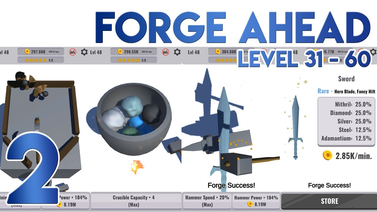 Forge Ahead Level 31 to 60 - Gameplay Walkthrough Part 2 - YouTube
