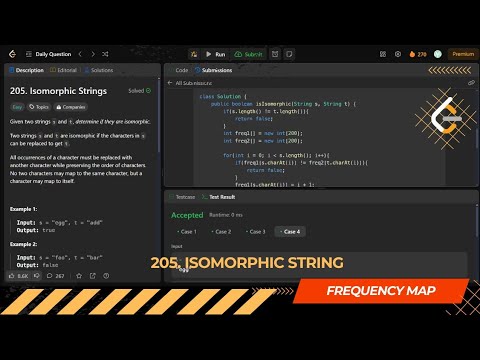 LEETCODE DAILY QUESTION 205 | Isomorphic Strings | Is Kabir Coding # ...