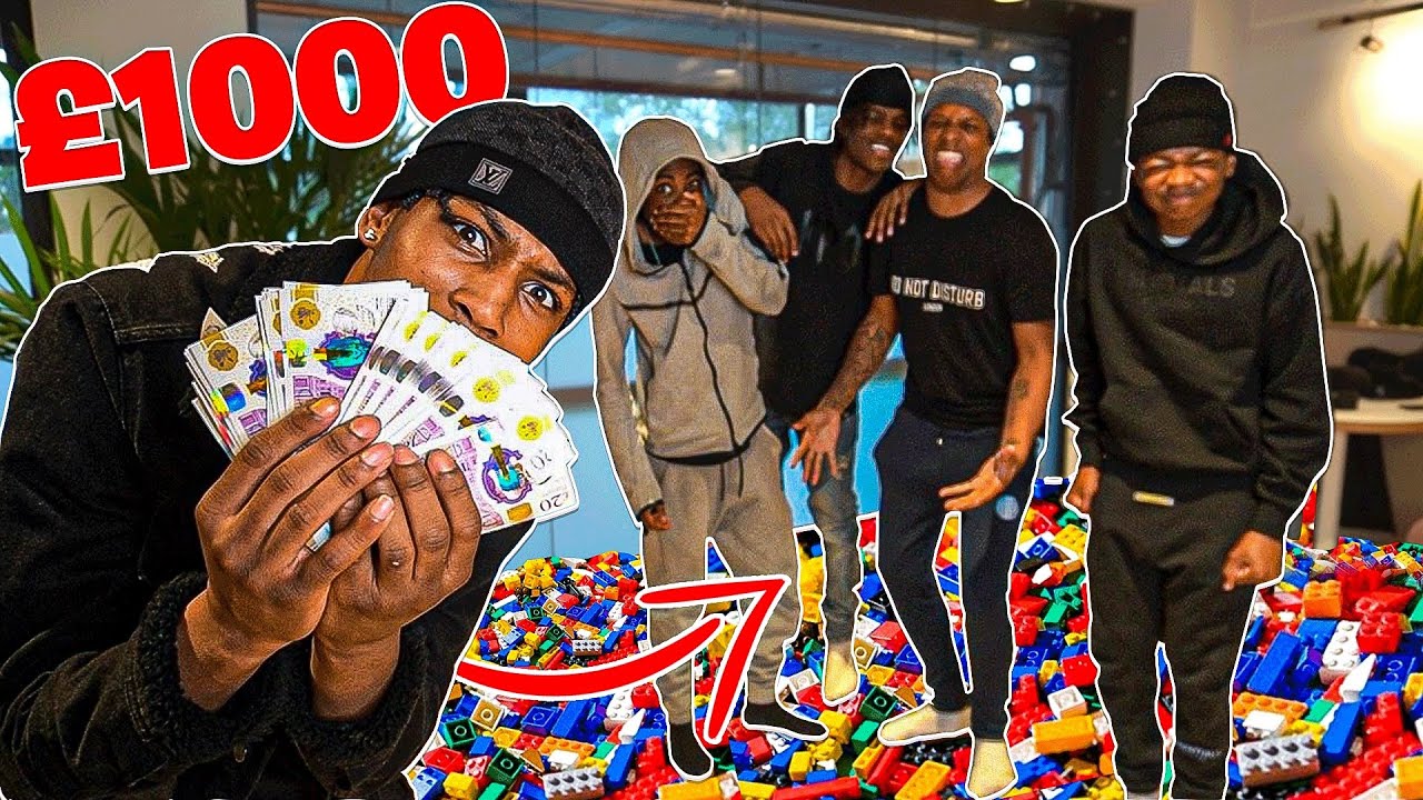 We Tried To See Who Can WALK ON LEGO’s THE LONGEST.... WINNER WINS £ ...