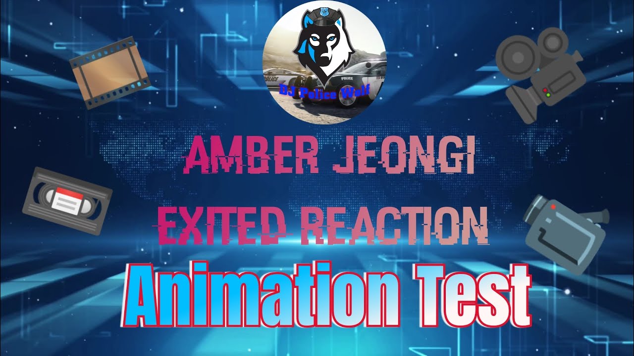 Amber's Excited Reaction Animation Test - YouTube