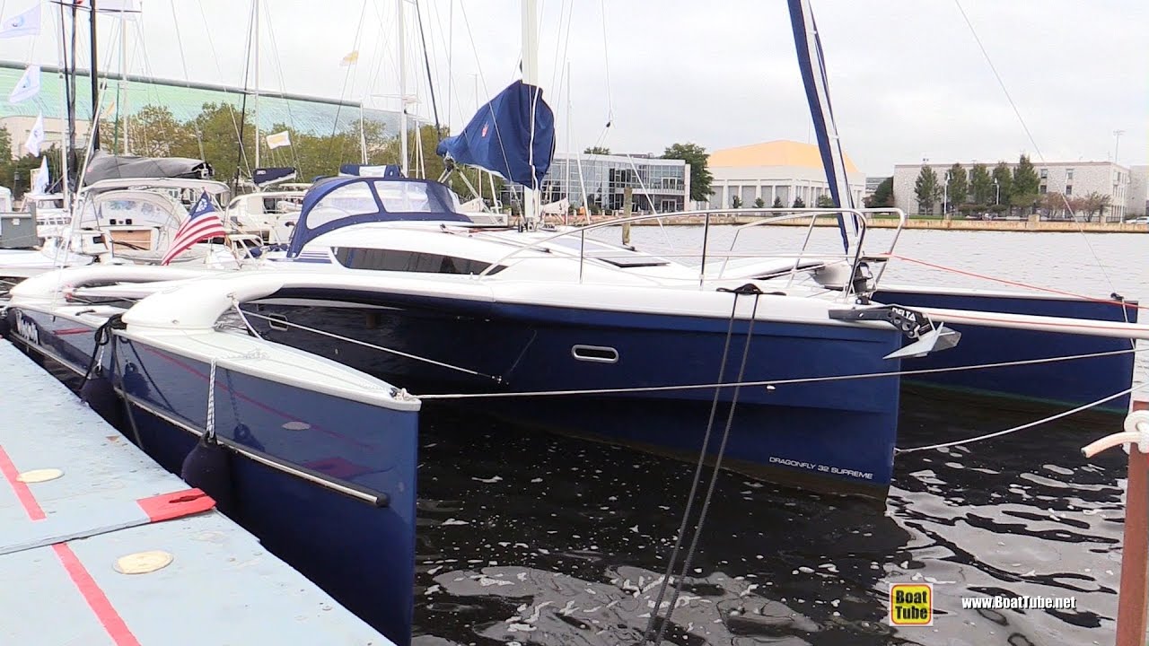 2016 Dragonfly 32 Supreme Trimaran - Quick Walkaround - 2016 Annapolis ...