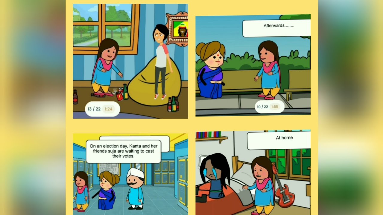 Story of Equality || Animated video on equality of Kanta|| - YouTube