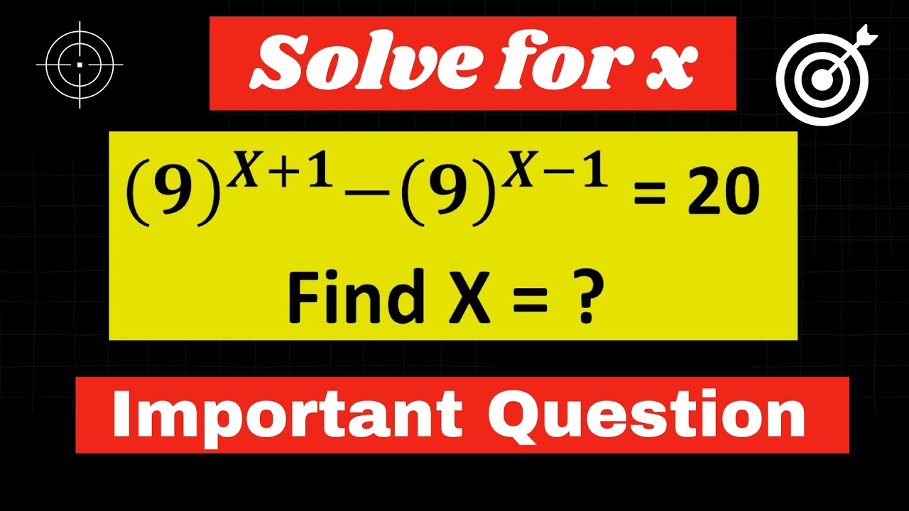 Solve for x ?? - YouTube