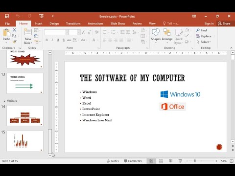 Fügen Sie eine Legende zum Diagramm der letzten Folie der Präsentation ...