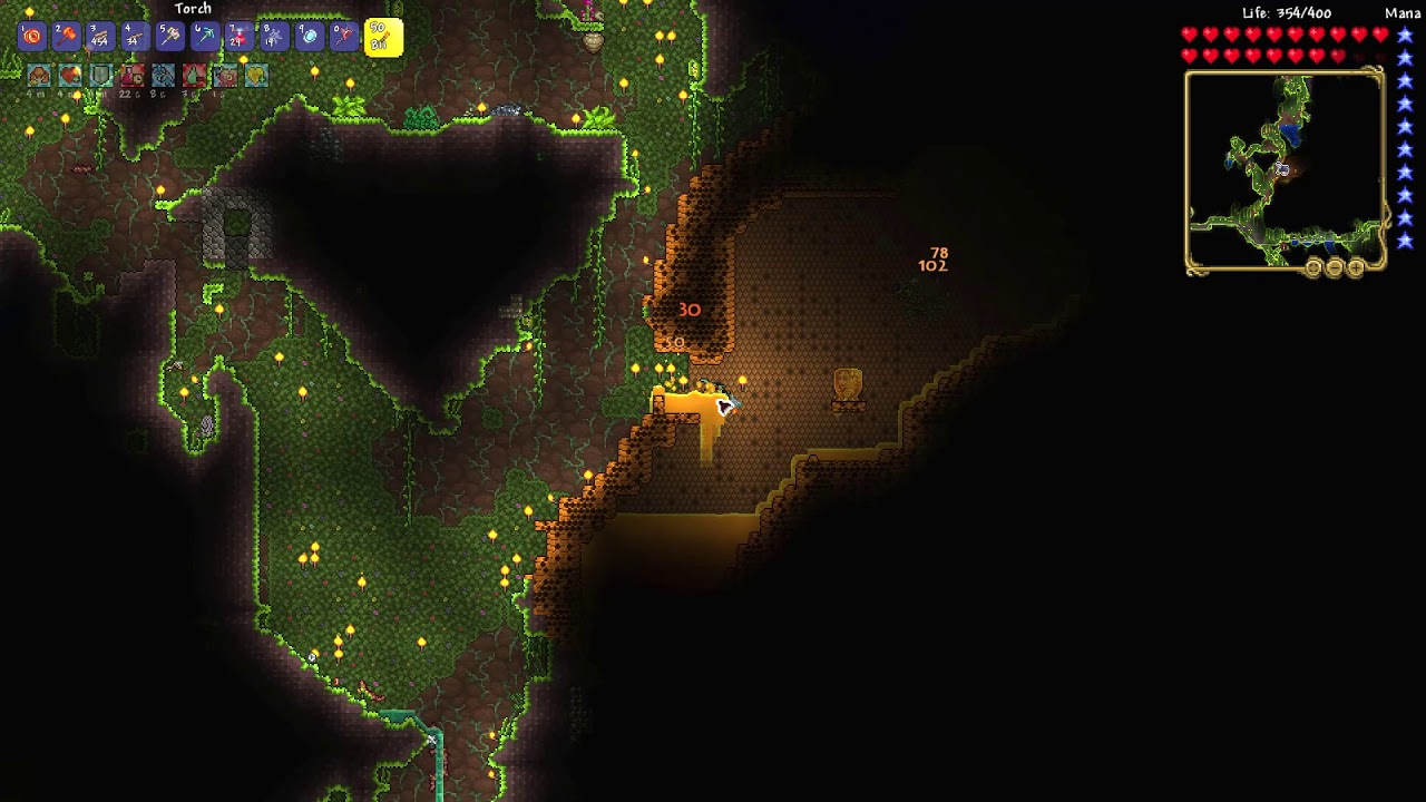 How to summon the Queen Bee boss - Terraria 1.4 - YouTube