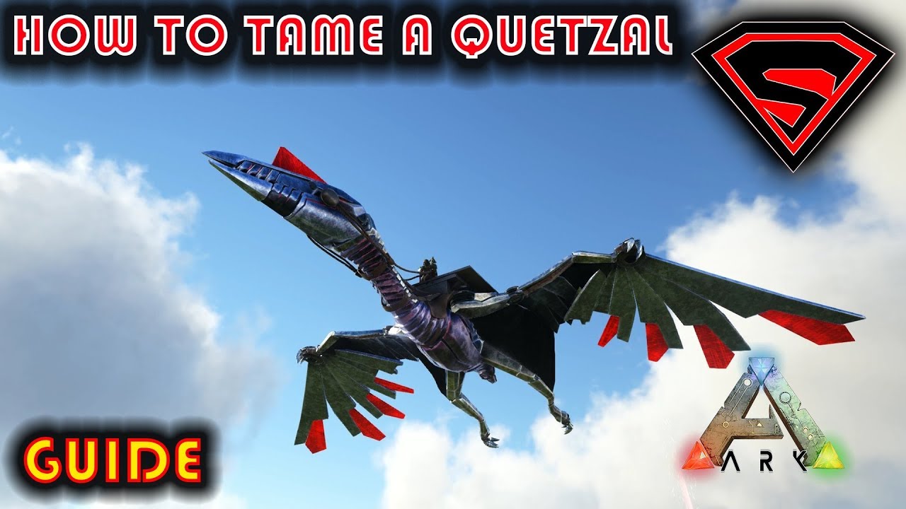 ARK SURVIVAL EVOLVED HOW TO TAME A QUETZAL & HOW TO TAME A QUETZAL WITH ...
