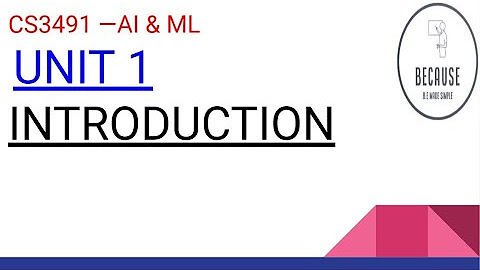 ARTIFICIAL INTELLIGENCE AND MACHINE LEARNING (CS3491) - YouTube