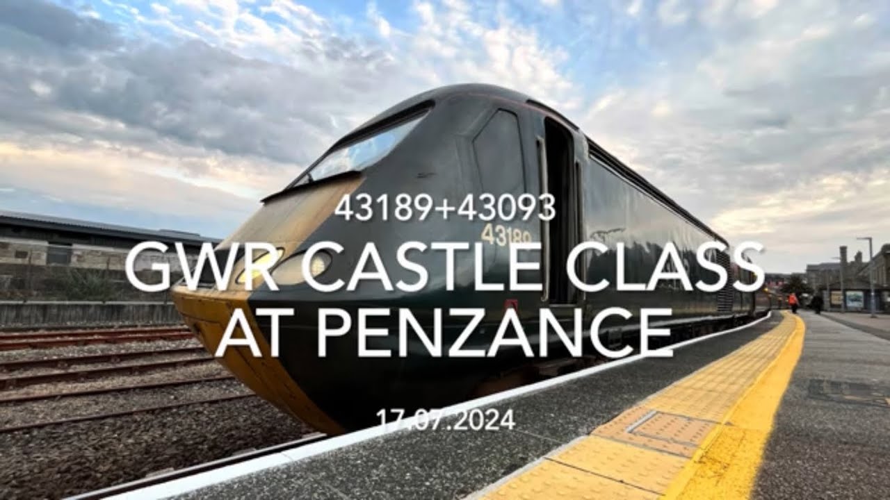 GWR Castle Class (43189+43093) at Penzance (17.07.2024) - YouTube