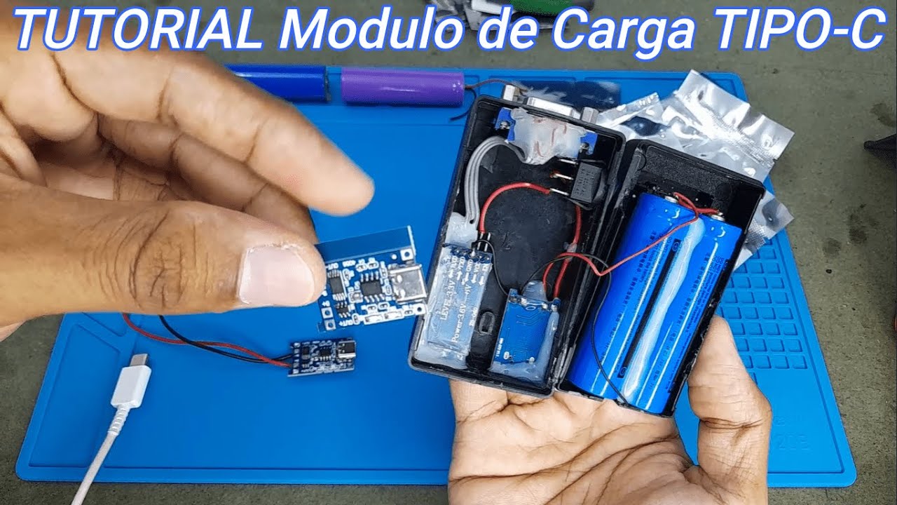 TUTORIAL Modulo de Carga TIPO-C, Placa de carga de batería de litio 5V, 1A Electrónica Vargas TV ...