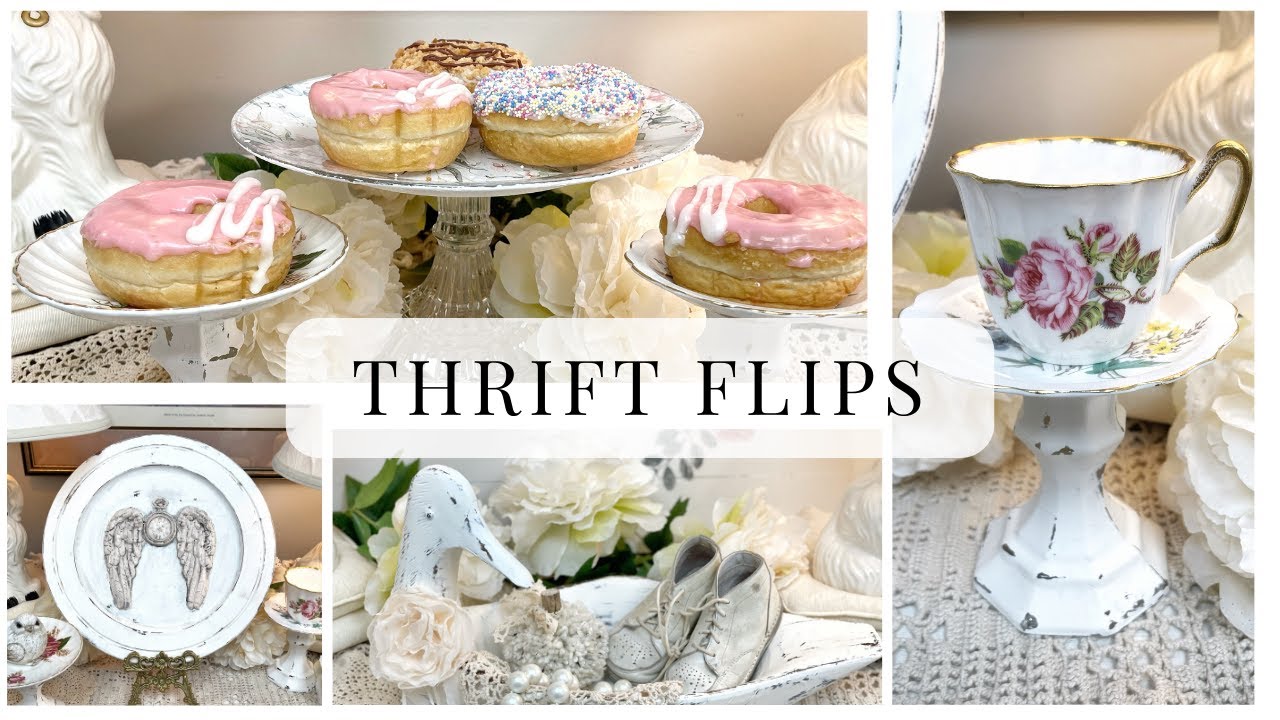 🌸 6 MUST SEE 🌸 Thrift Store Decor Ideas You'll Love 💕Shabby Chic, Trash ...