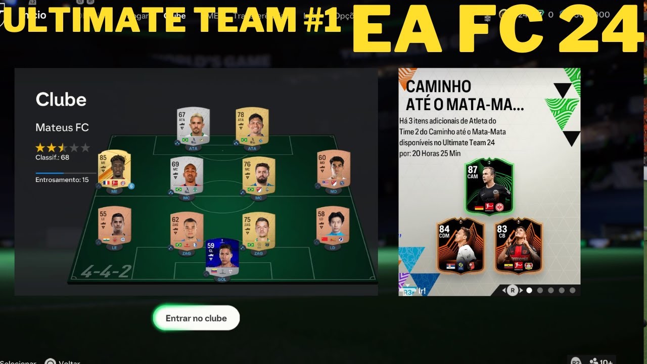 EA FC 24 PS4 ULTIMATE TEAM #1 INÍCIO DO NOSSO TIME DO ULTIMATE TEAM ...