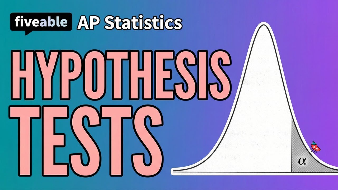 AP Statistics CRAM – Hypothesis Testing & P-Values | Fiveable Cram Archive