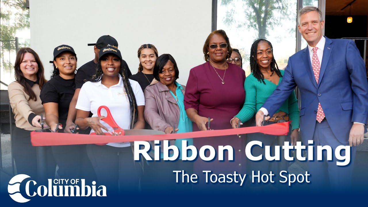 The Toasty Hot Spot Ribbon Cutting Ceremony - YouTube