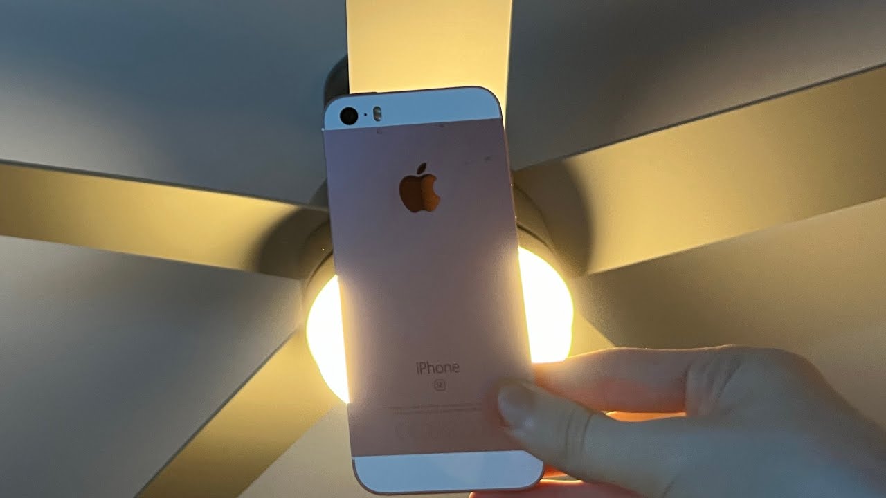 iPhone SE VS Ceiling Fan - YouTube