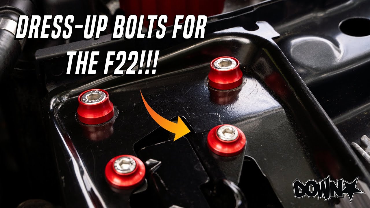 MORE RED ACCENTS FOR MY ENGINE BAY!!! | F Chassis Dress-Up Bolt Kit DIY ...