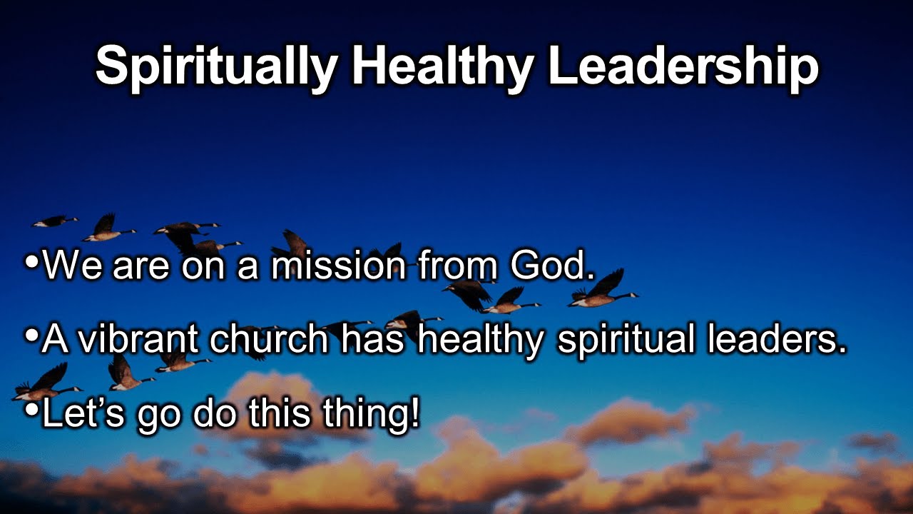 Spiritually Healthy Leadership Sermon Only 1/21/24 - YouTube