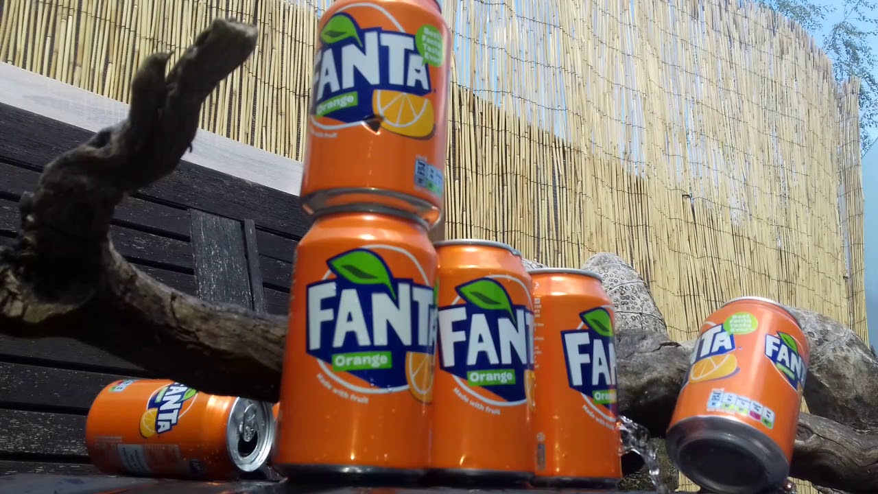 Plinking Fanta cans - Target practice relaxation with beach sounds ...