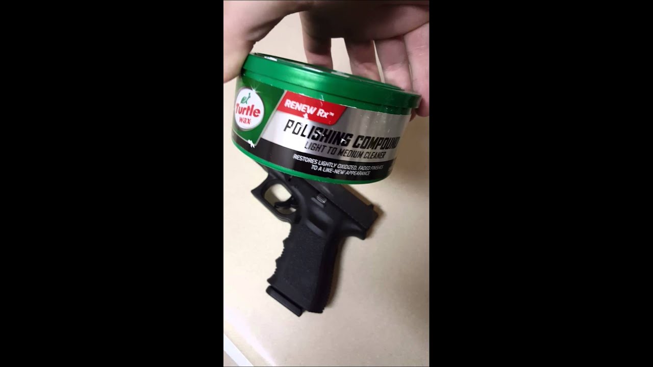 Cheap $5 fix for Pistol Scratches (Glock,Sig Sauer,Springfield) - YouTube