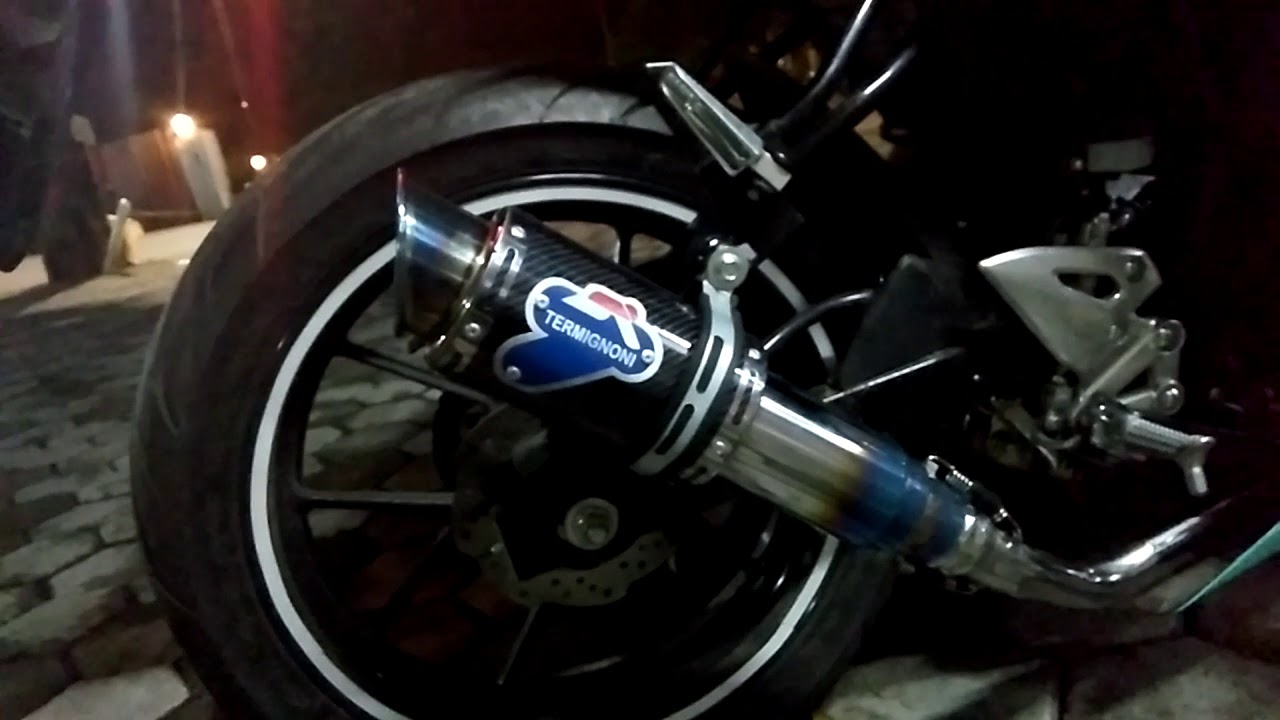 Knalpot TERMIGNONI di Gsx 150 r - YouTube