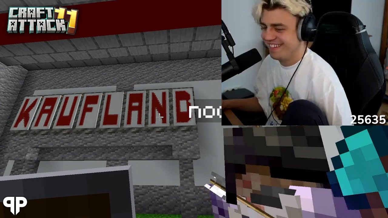 Papaplatte findet Kaufland in Minecraft - YouTube