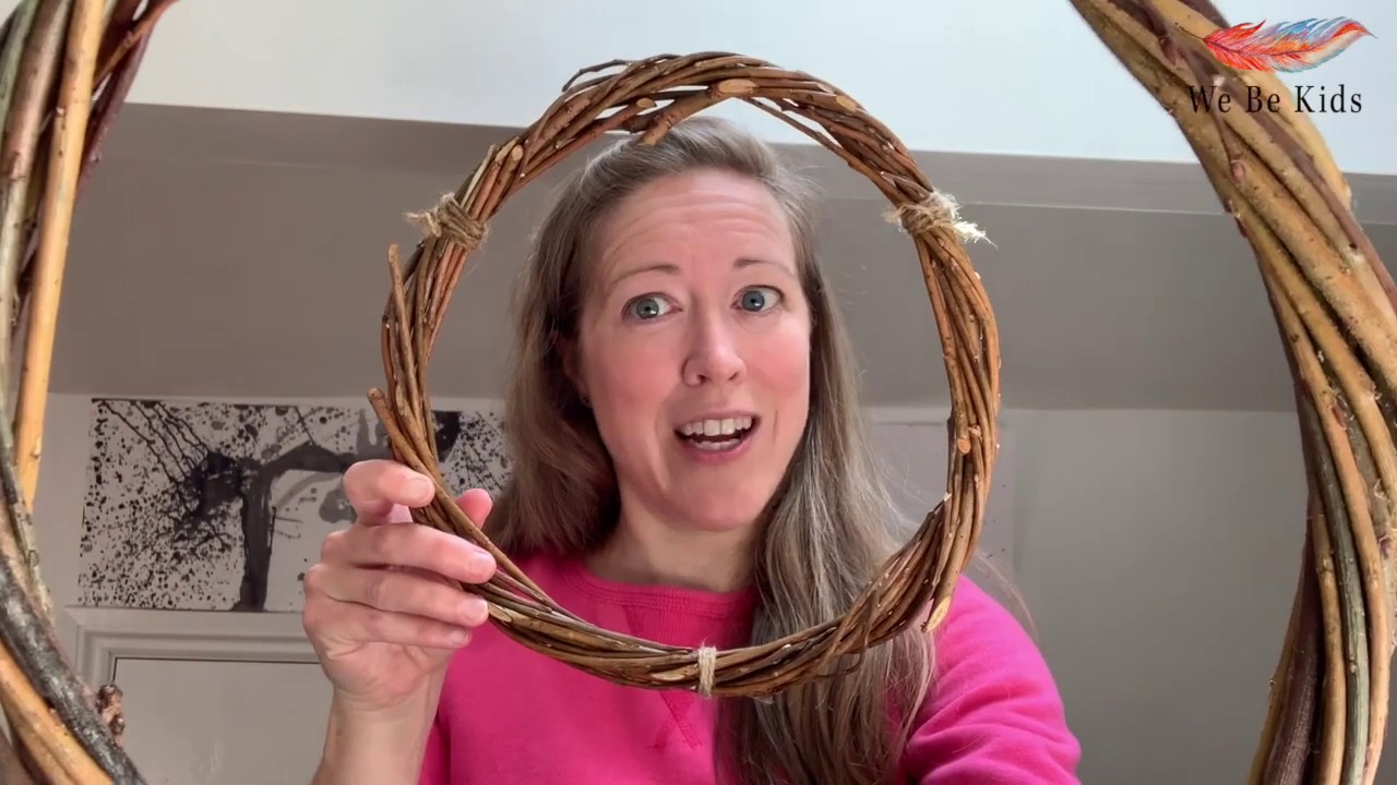 Nature Activity - How to make a Basic Willow Circle | We Be Kids