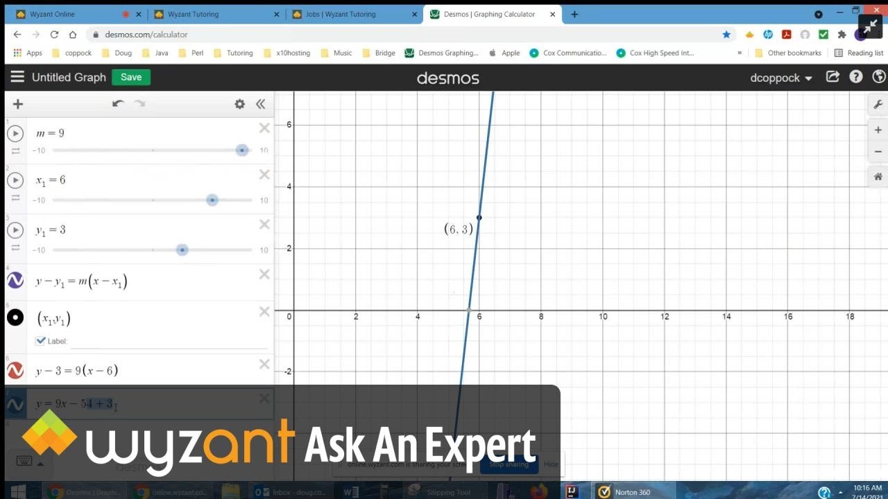 Use Desmos To Write And Graph The Equation Of A Line Given Point And use-desmos-to-write-and-graph-the-equation-of-a-line-given-point-and