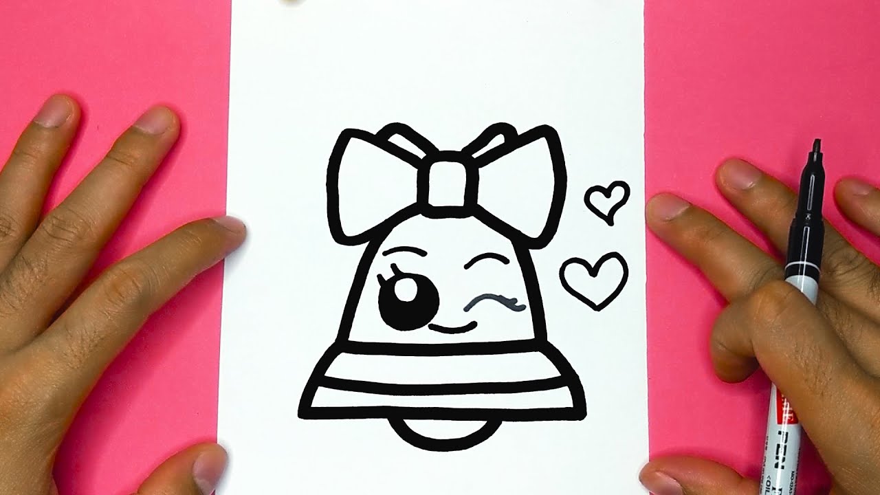 HOW TO DRAW A CUTE BELL, THINGS TO DRAW - YouTube