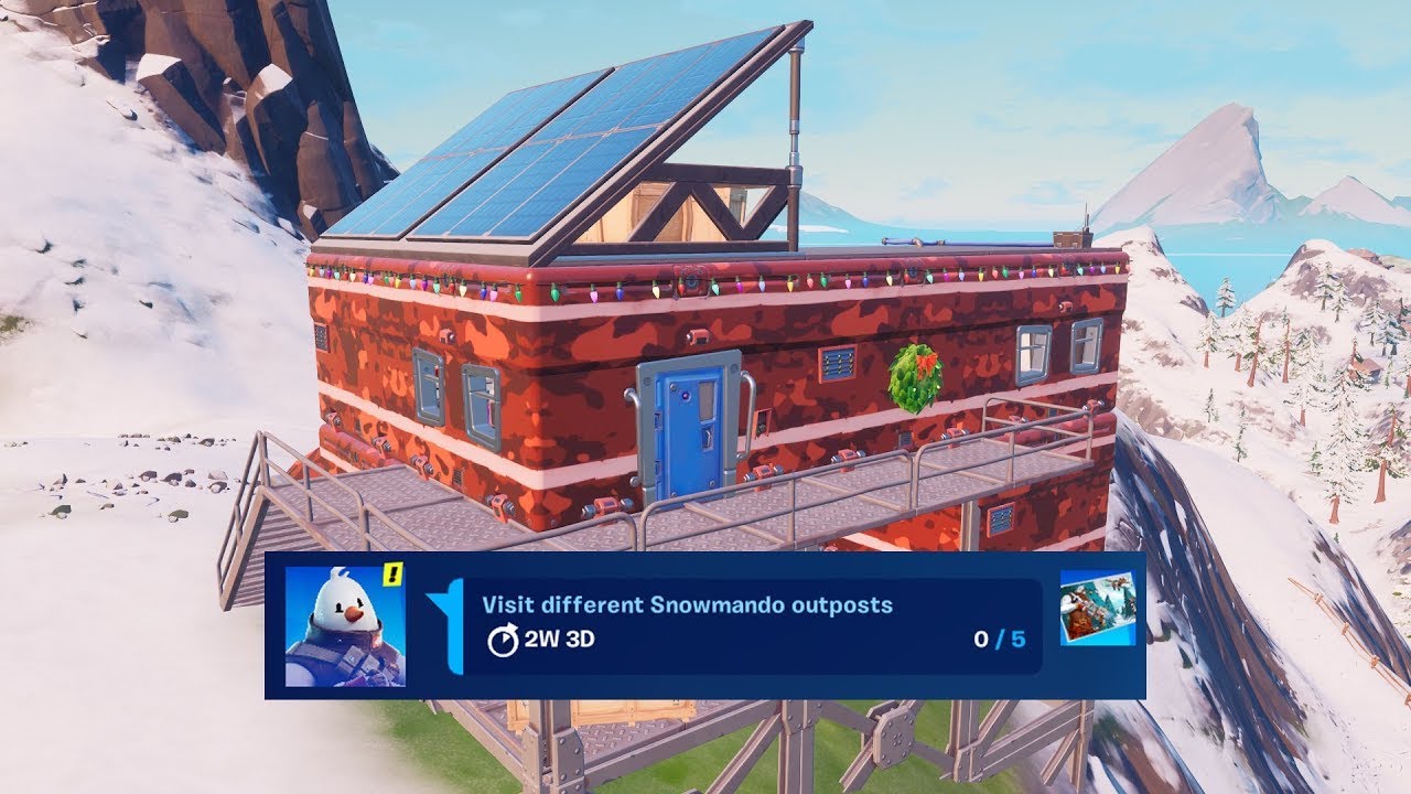 Visit Different Snowmando Outposts All Locations - Fortnite |Operation ...
