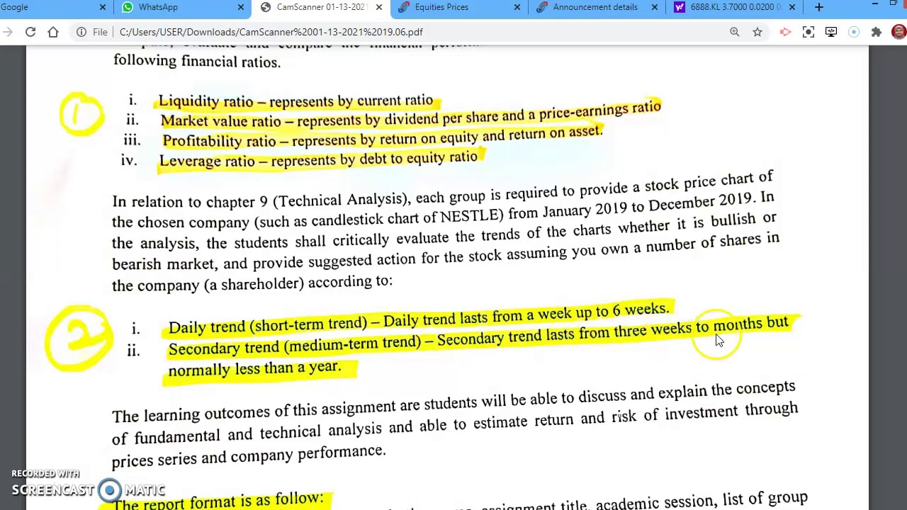 FIN358:Group Assignment: Fundamental & Technical Analysis - YouTube