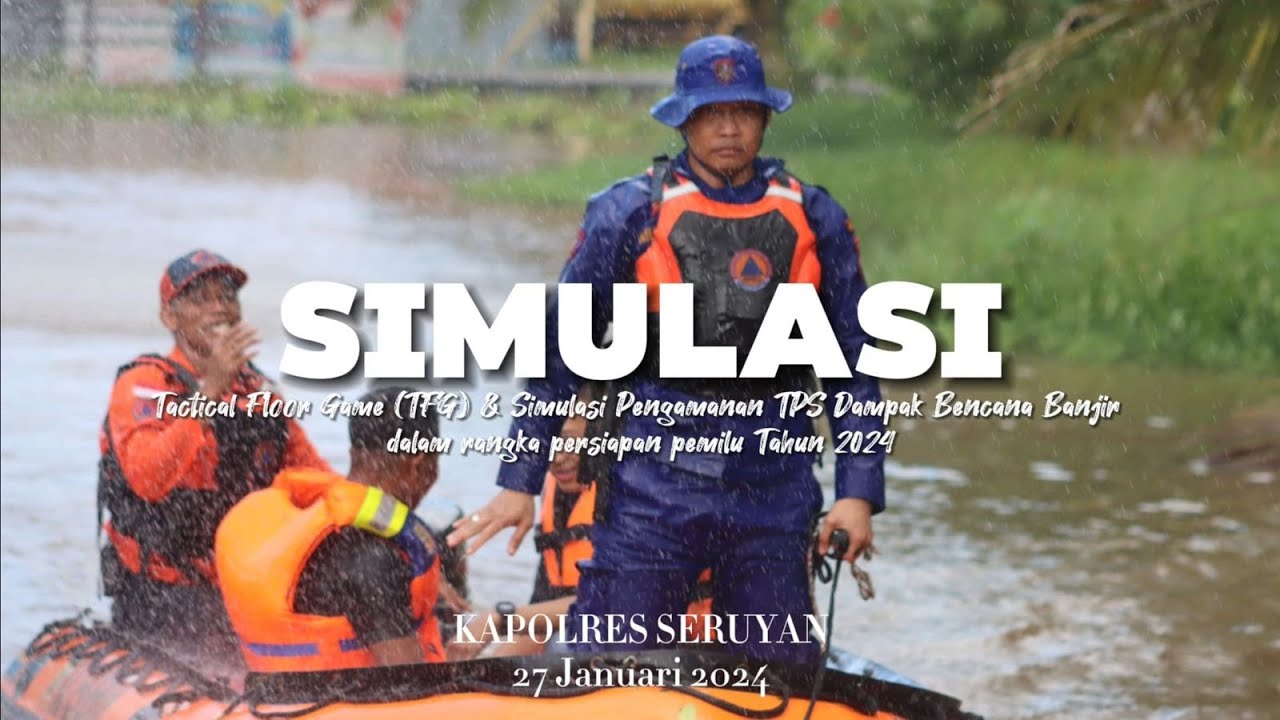 Tactical Floor Game & Simulasi Pengamanan TPS Polres Seruyan - YouTube