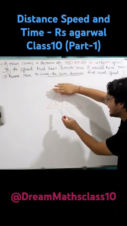 Understanding Rs Agarwal Distance Speed and time from scratch (Part-1) #class10th#maths#school # ...