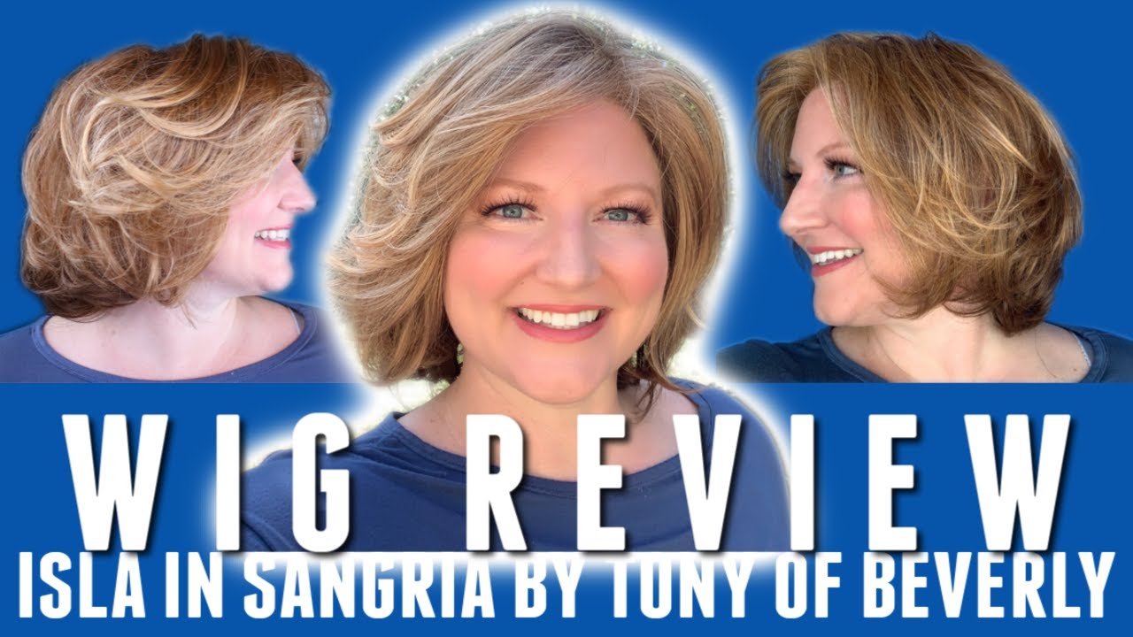 WIG REVIEW Isla by Tony of Beverly in the color Sangria - YouTube