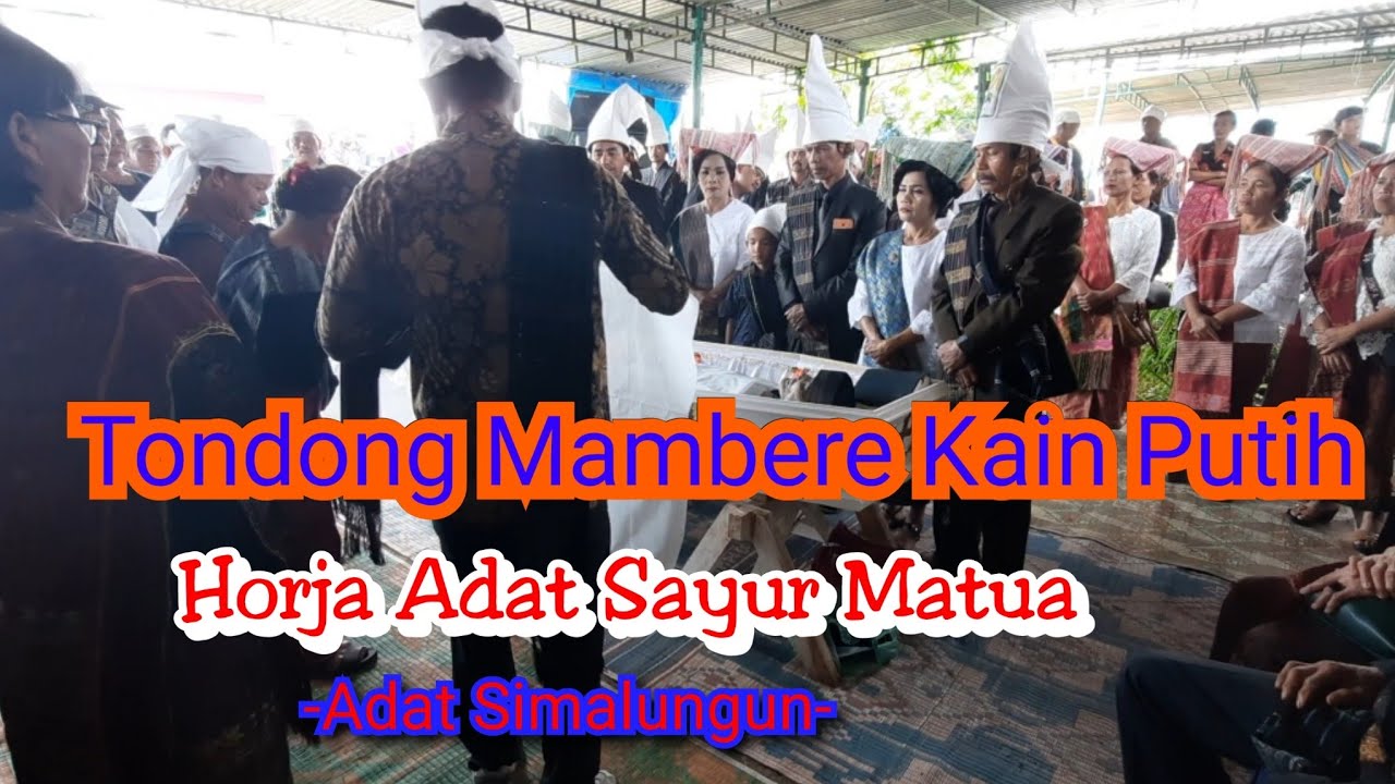 Tondong Mambere Kain Putih Paima Padas Apoh-apoh I Horja Adat Sayur ...