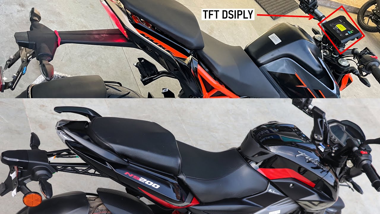 2024 New Model KTM Duke 200 TFT Display VS Pulsar NS 200 Digital Meter ...