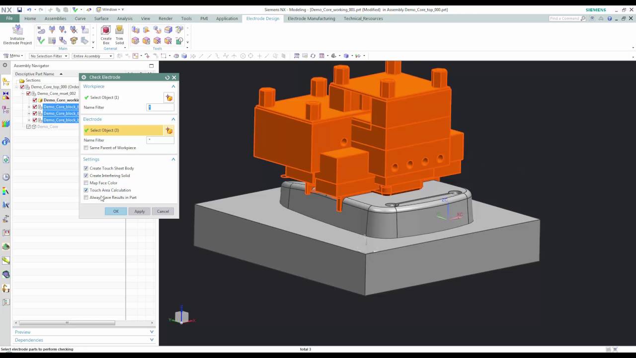 Electrode Design in NX10 Part 13/15 - YouTube