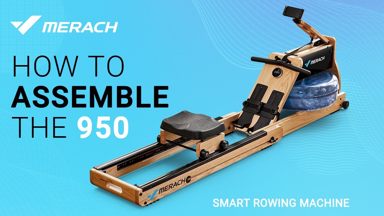 How to Assemble the MERACH 950 Dual Resistance Wood Rower, the Easiest ...