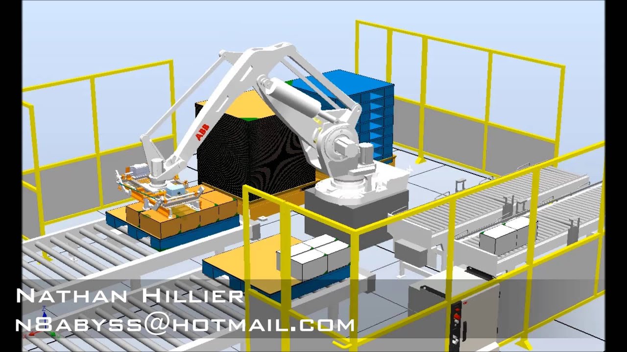 Robotic Palletizer Cell - YouTube