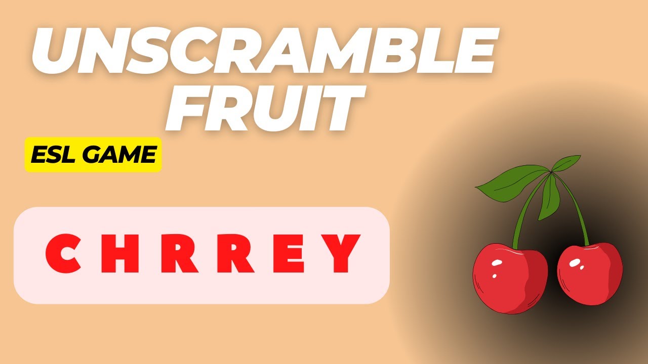 Can You Unscramble The Word? Guess the Fruit #quizgames #guessinggame ...