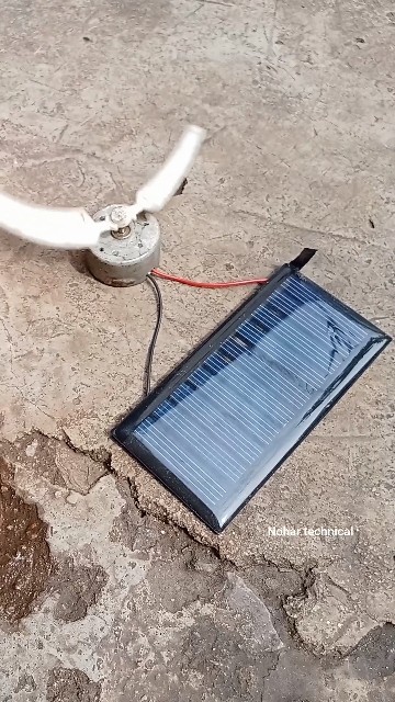 solar panel ka power 😁 DC motor fan 😱☢️👍 - YouTube
