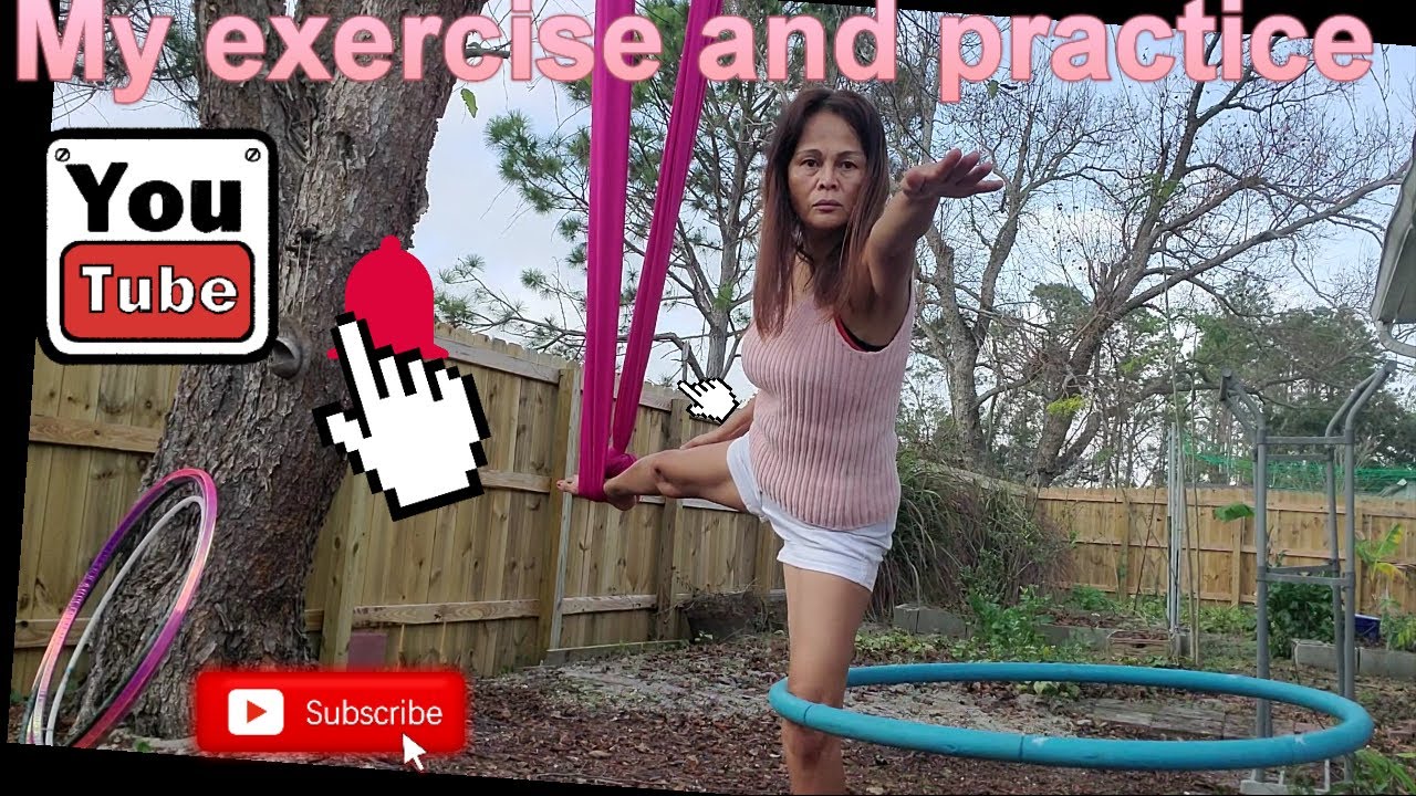 My exercise hula hoop # practice more moves# - YouTube