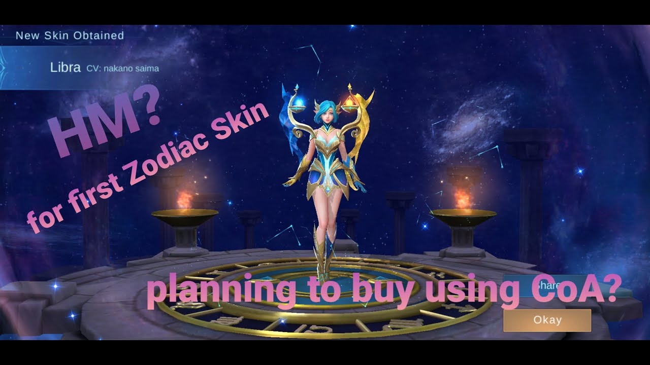 Lunox Libra Skin! - First bought Zodiac skin in Mobile Legends! - YouTube