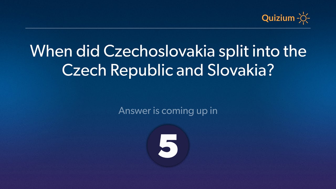 When did Czechoslovakia split into the Czech Republic and Slovakia ...