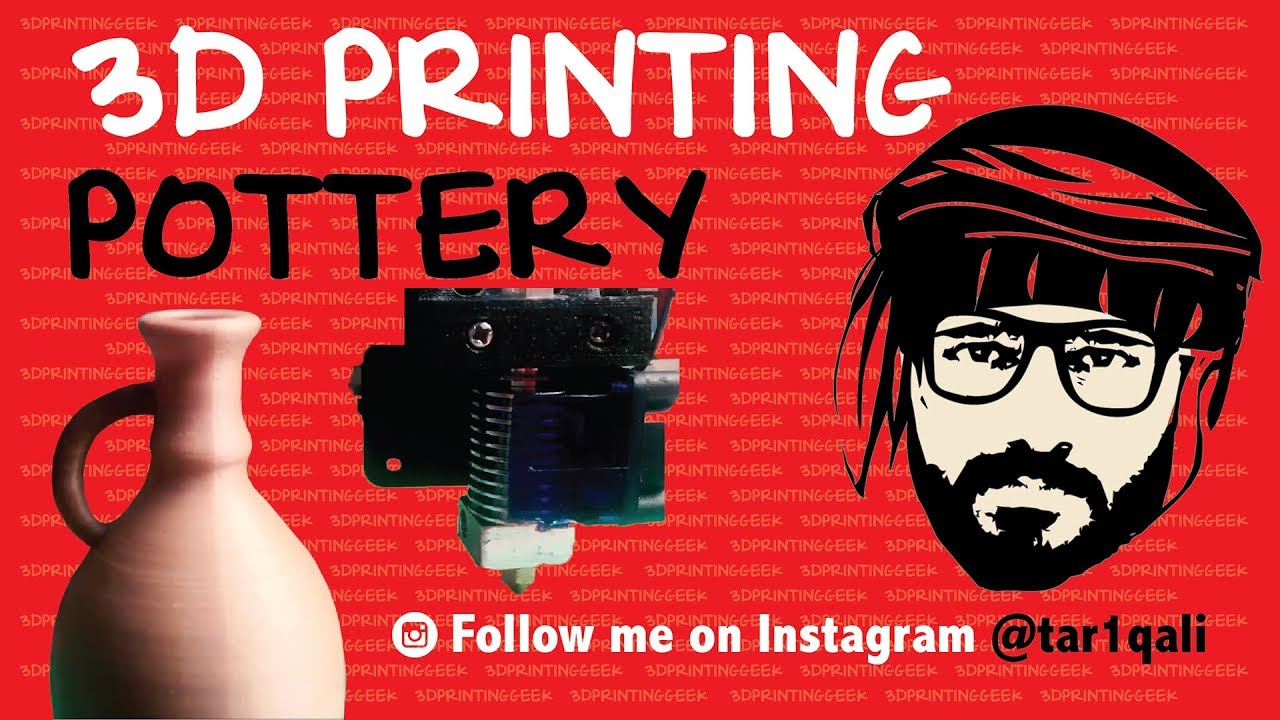 3D Printing pottery on Anet A8 3d Printer - YouTube