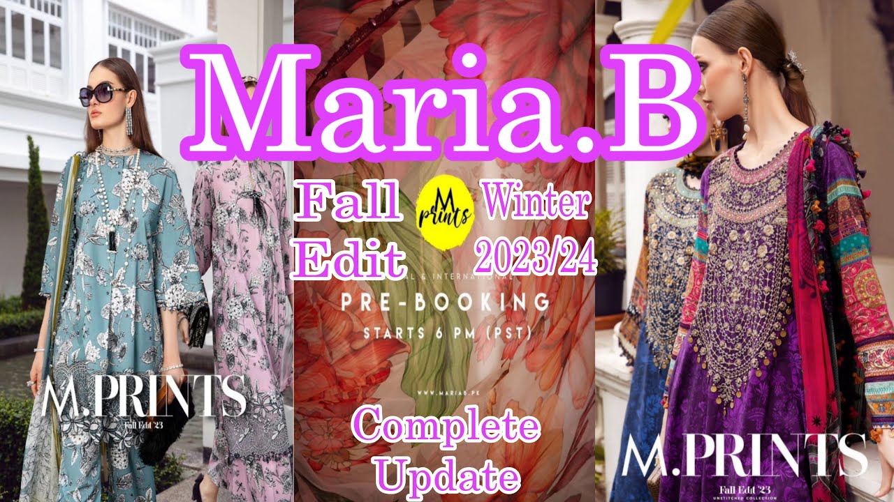 Maria. B New M Print Fall Edit Complete Update 2023/24 #mariab - YouTube